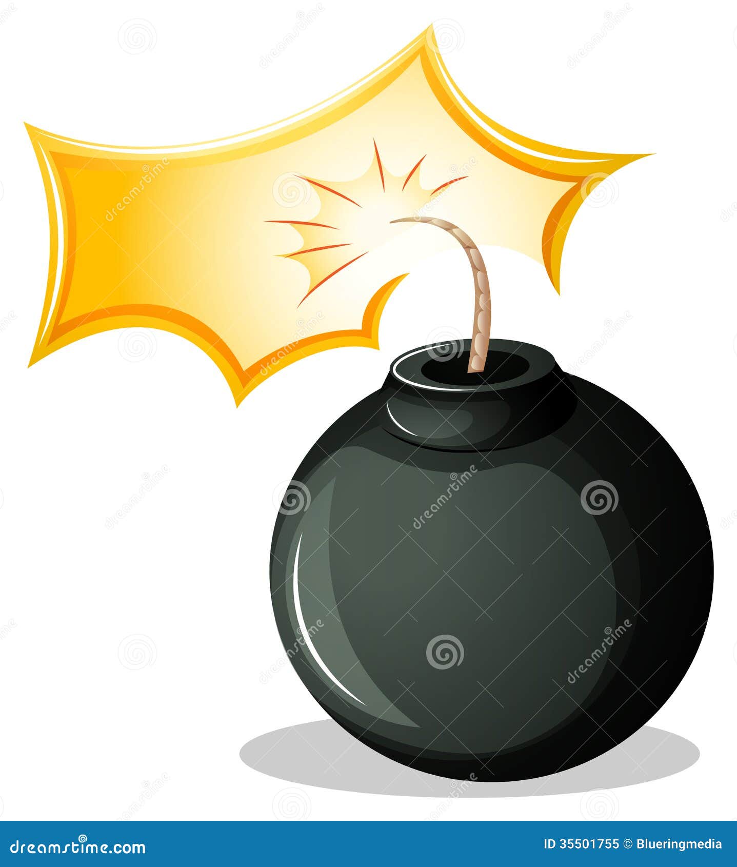 Una Bomba Explosiva Redonda Foto de archivo libre de regalías - Imagen ...