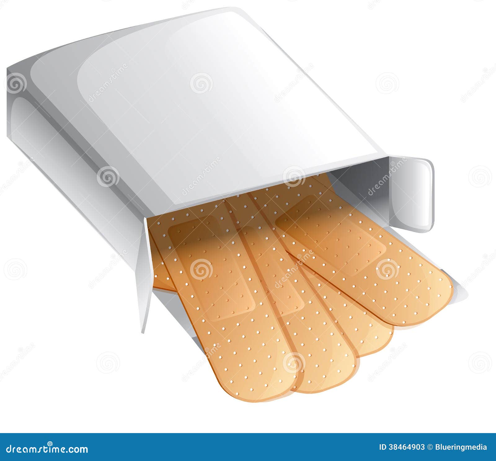 Una caja de tiritas ilustración del vector. Ilustración de proteja ...