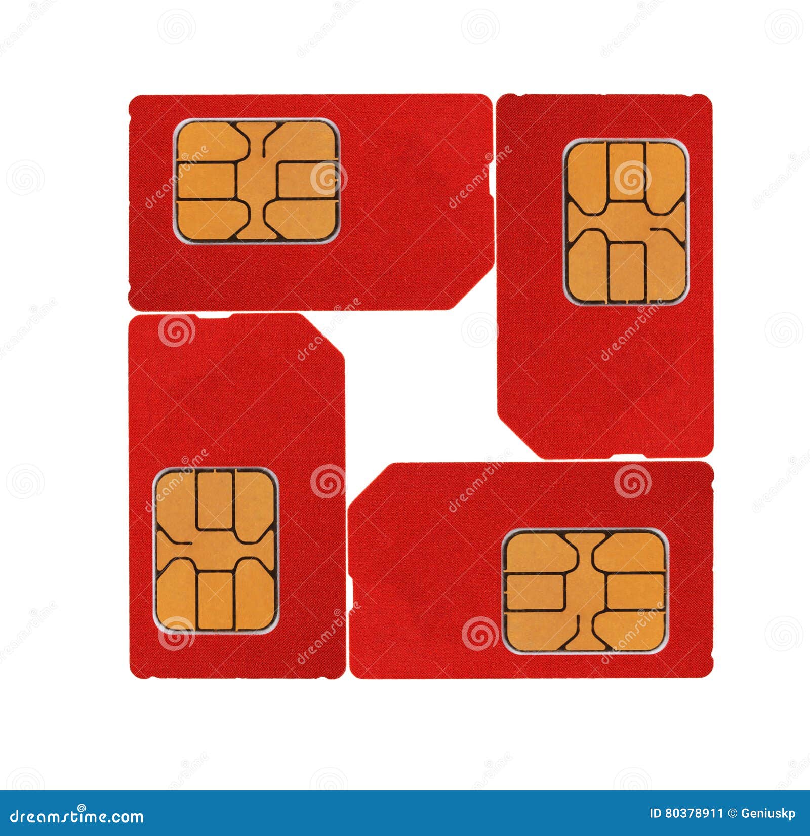 Una Carta SIM Di Quattro Rossi Immagine Stock - Immagine di oggetto ...