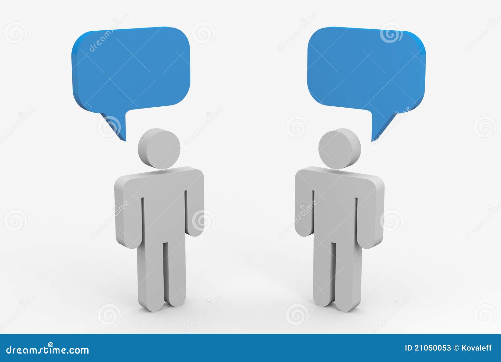 Una Conversazione Delle Due Genti. Illustrazione di Stock ...