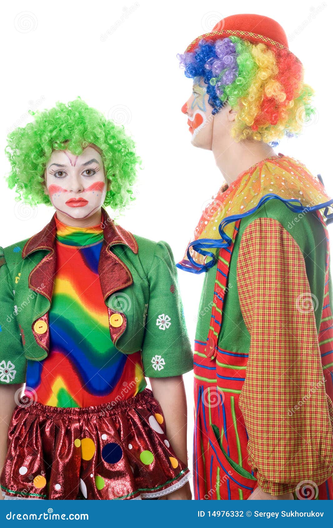 Una Coppia Di Pagliacci Seri Fotografia Stock - Immagine di lifeless ...