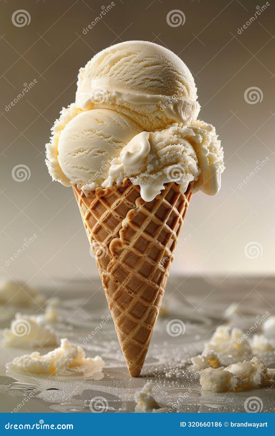 Una Cuchara De Helado De Vainilla Sobre Una Mesa Stock de ilustración ... Una Cuchara De Helado De Vainilla Sobre Una Mesa Stock de ilustración ...