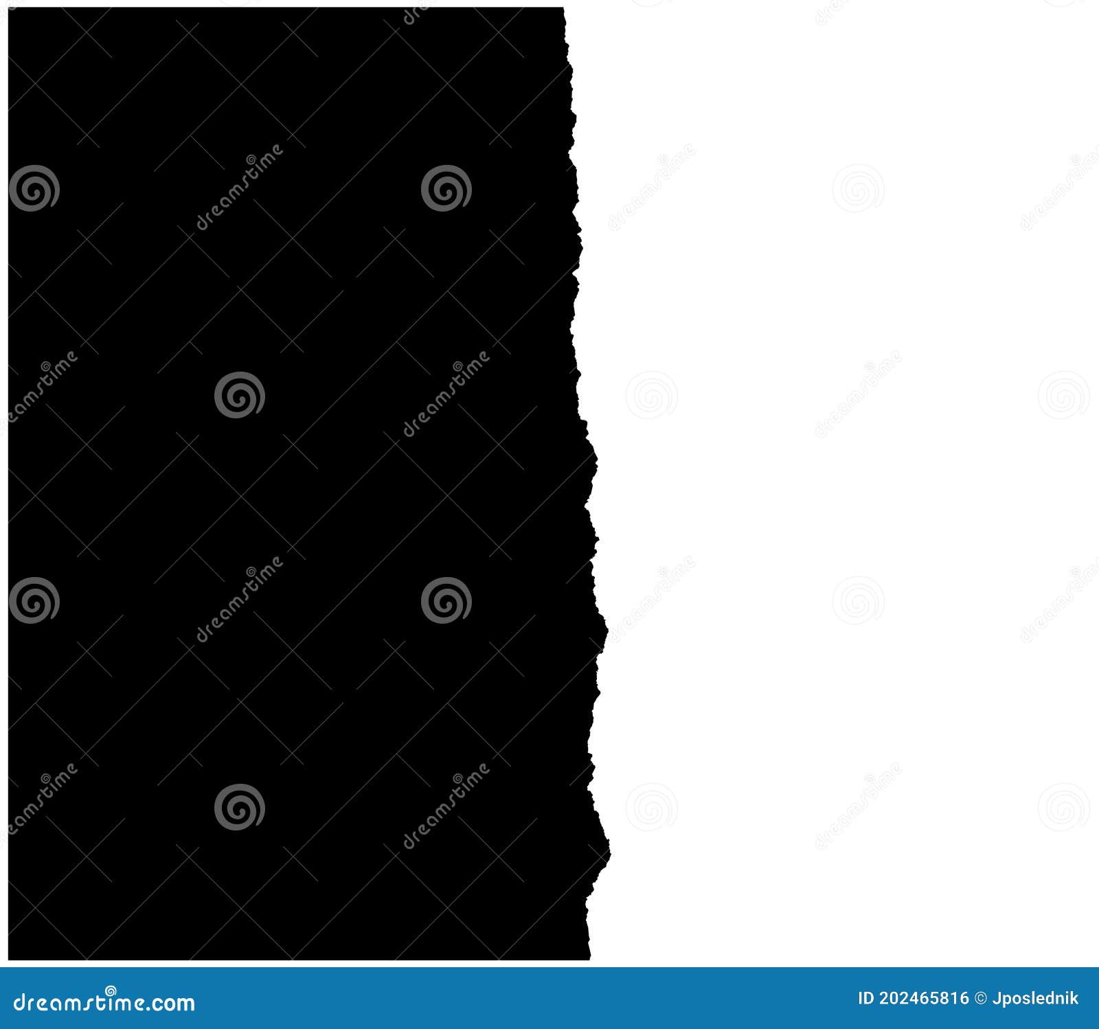 Una Hoja De Papel Con Un Borde Roto Ilustración del Vector ...