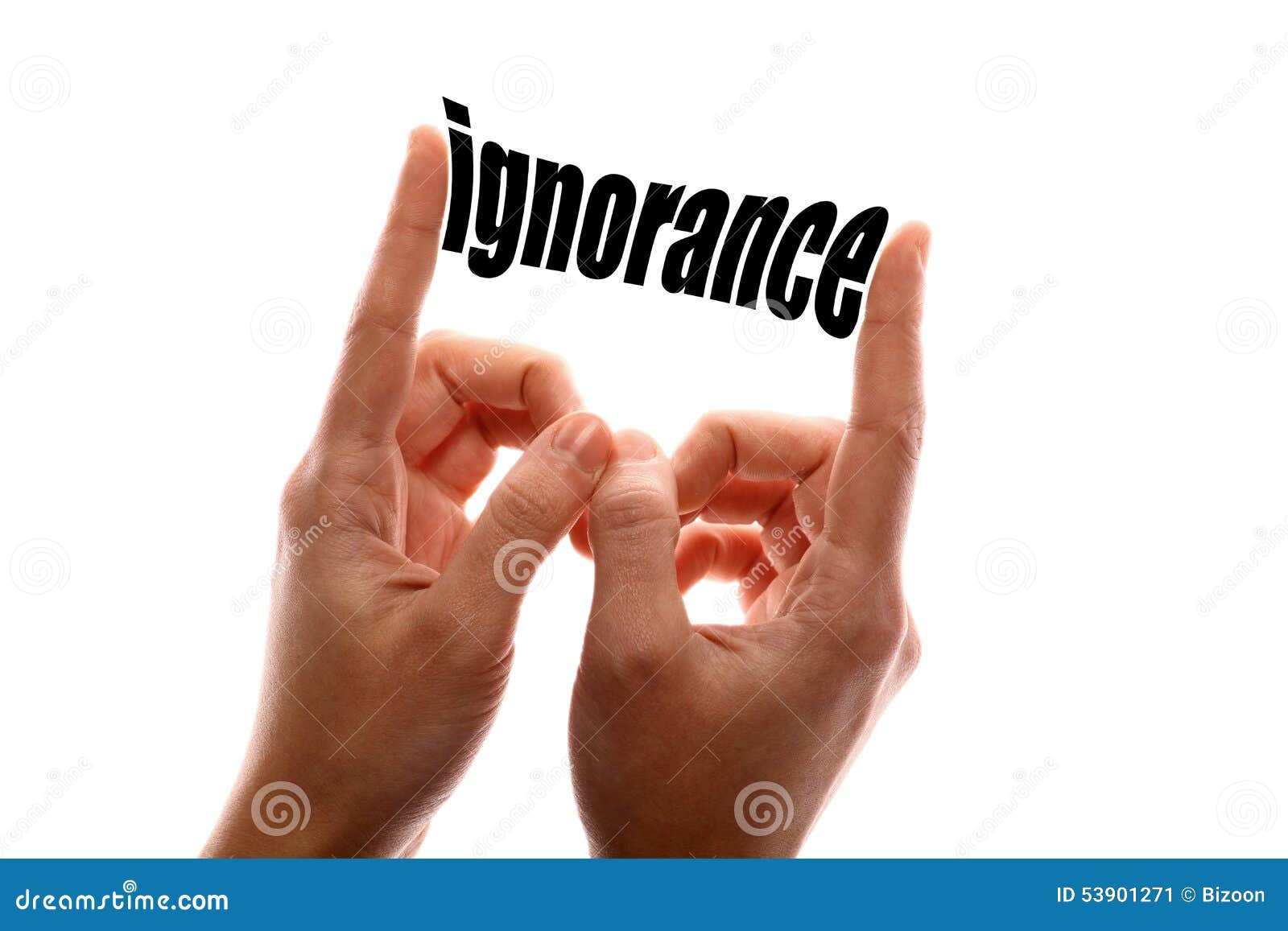 Una ignorancia más pequeña imagen de archivo. Imagen de inconsciente ...