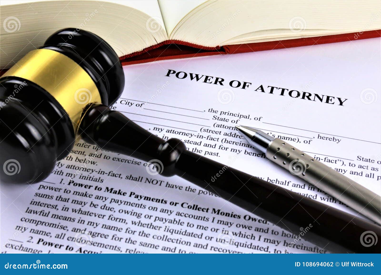 Una Imagen Del Concepto De Un Poder Del Abogado, Negocio, Abogado Foto ...