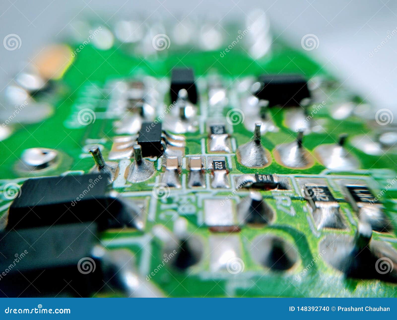 Una Imagen Del Microchip Sobre Fondo Blanco , Foto de archivo - Imagen ...