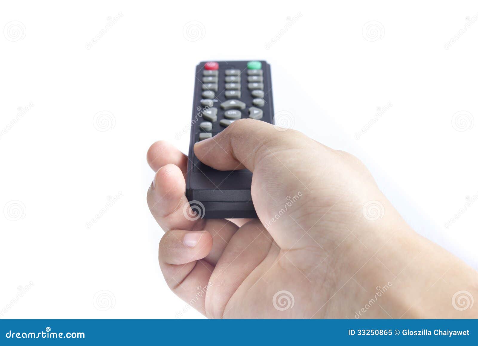 Una Mano Che Tiene Un Telecomando Immagine Stock - Immagine di ...