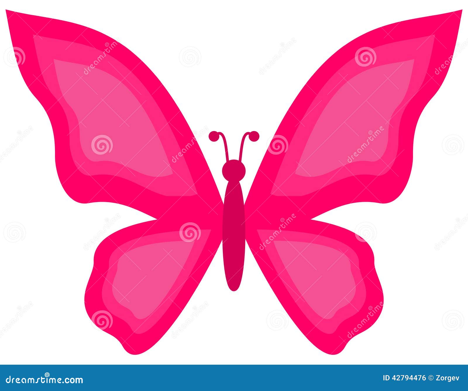 Una mariposa rosada stock de ilustración. Ilustración de mariposa ...