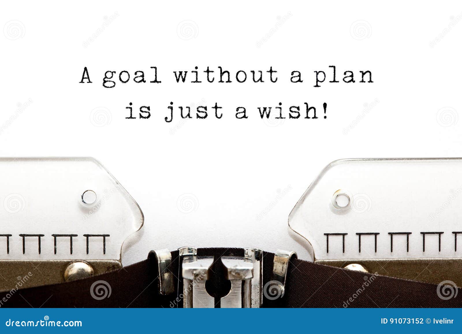 Una Meta Sin Un Plan Es Apenas Un Deseo Foto de archivo - Imagen de ...