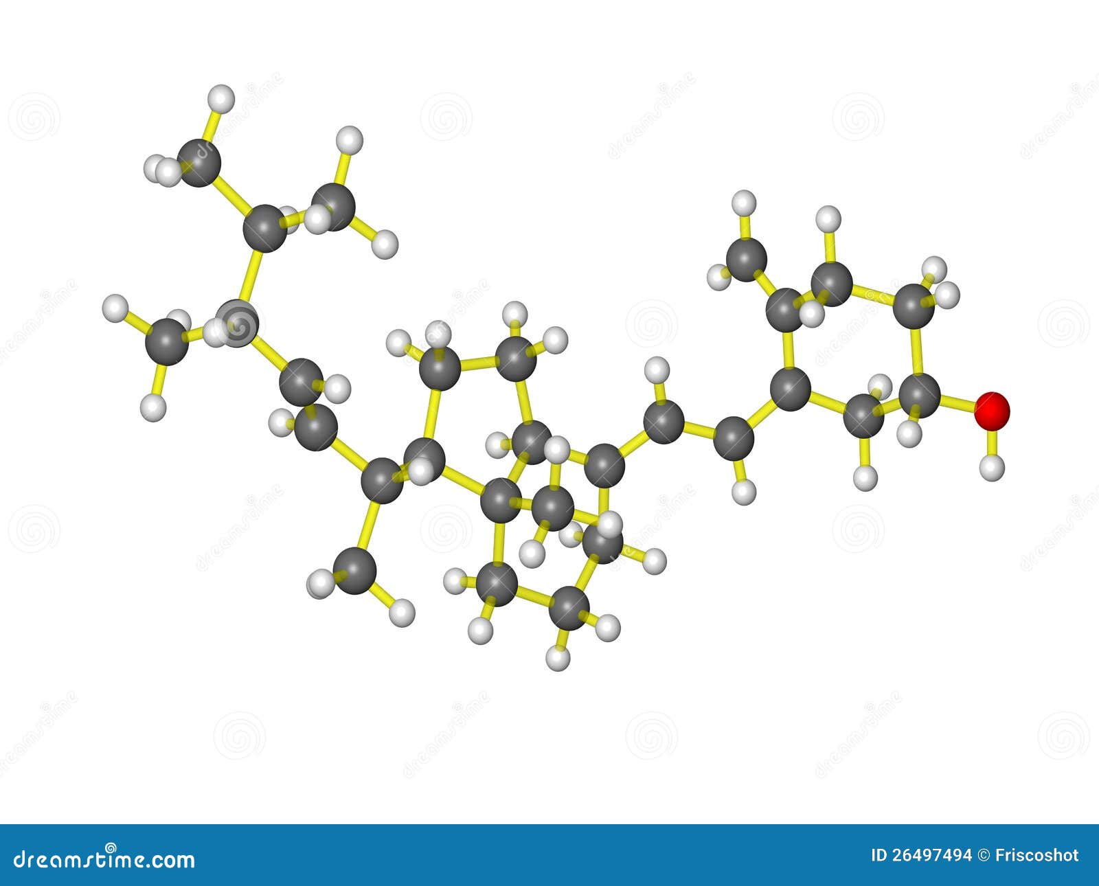 Una Molécula De La Vitamina D Stock de ilustración - Ilustración de ...