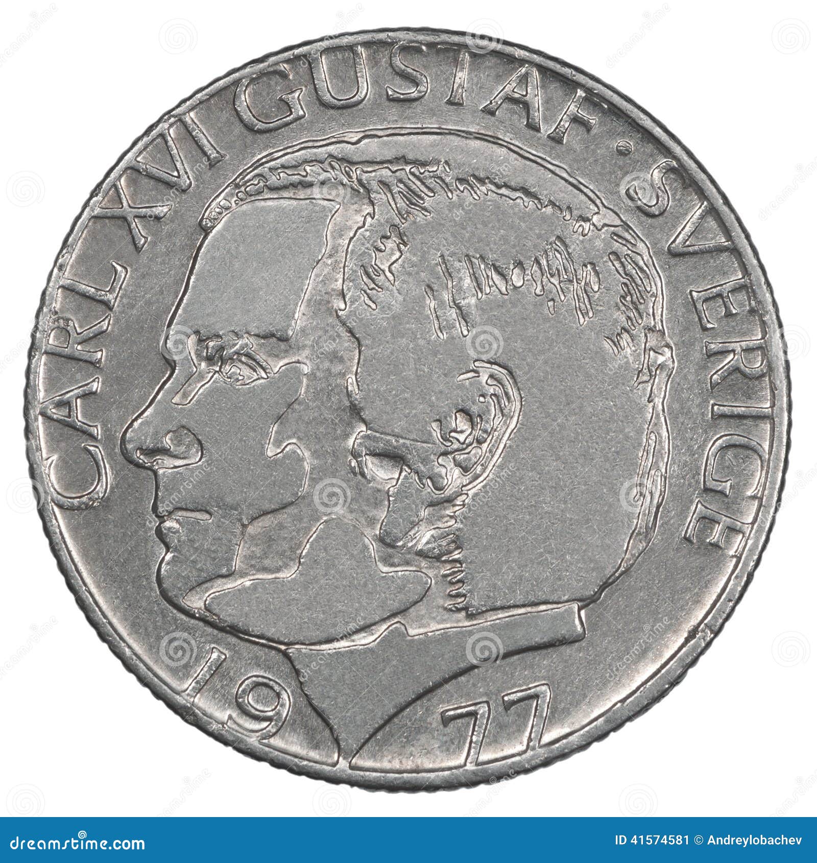 Una Moneda De La Corona Sueca Imagen de archivo - Imagen de dinero ...