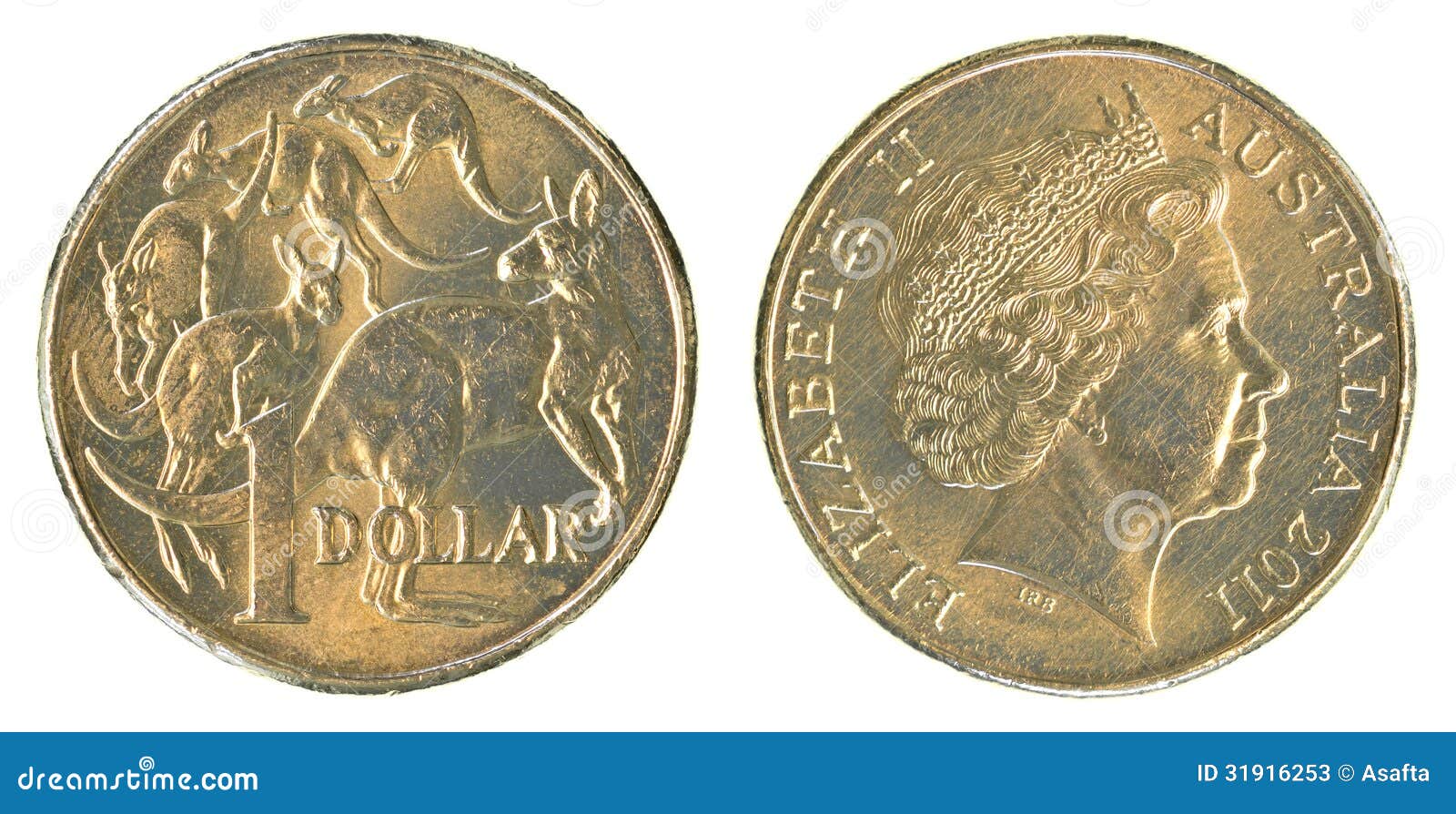 Una Moneda Del Dólar Australiano Foto de archivo editorial - Imagen de ...