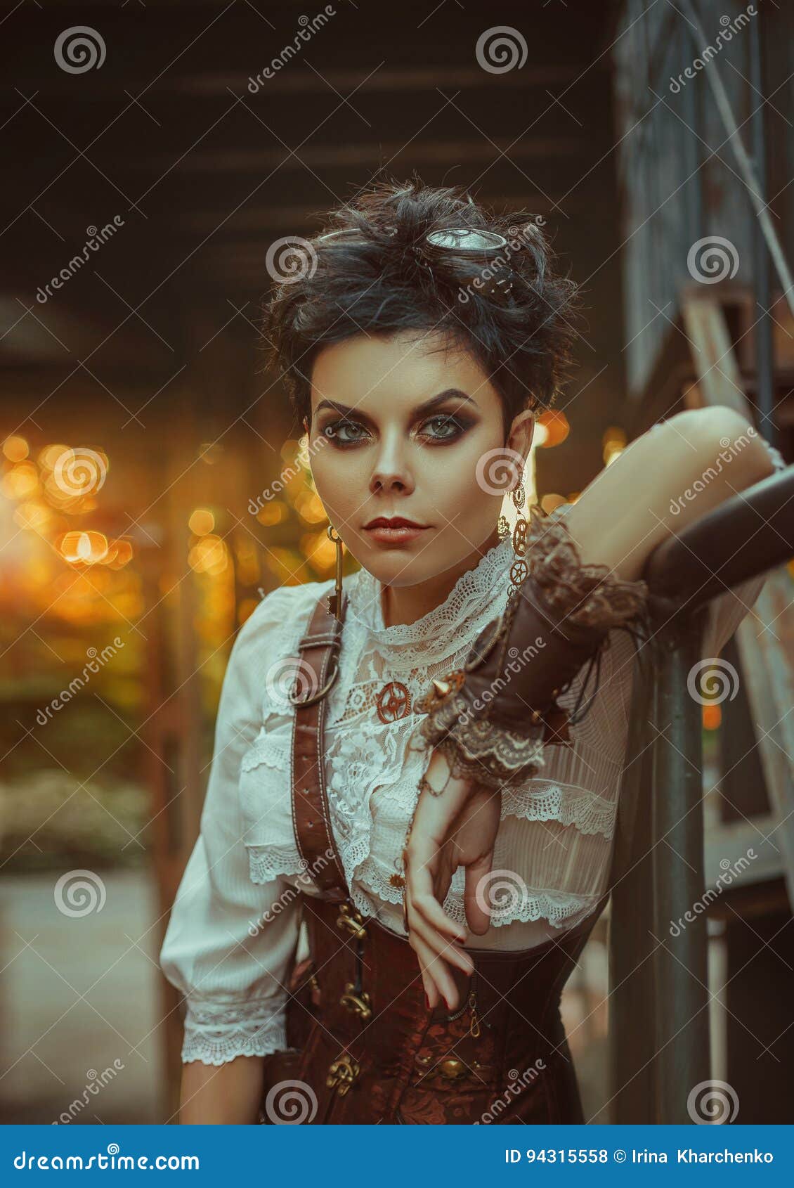 Una Muchacha En El Estilo Del Steampunk Foto de archivo - Imagen de ...