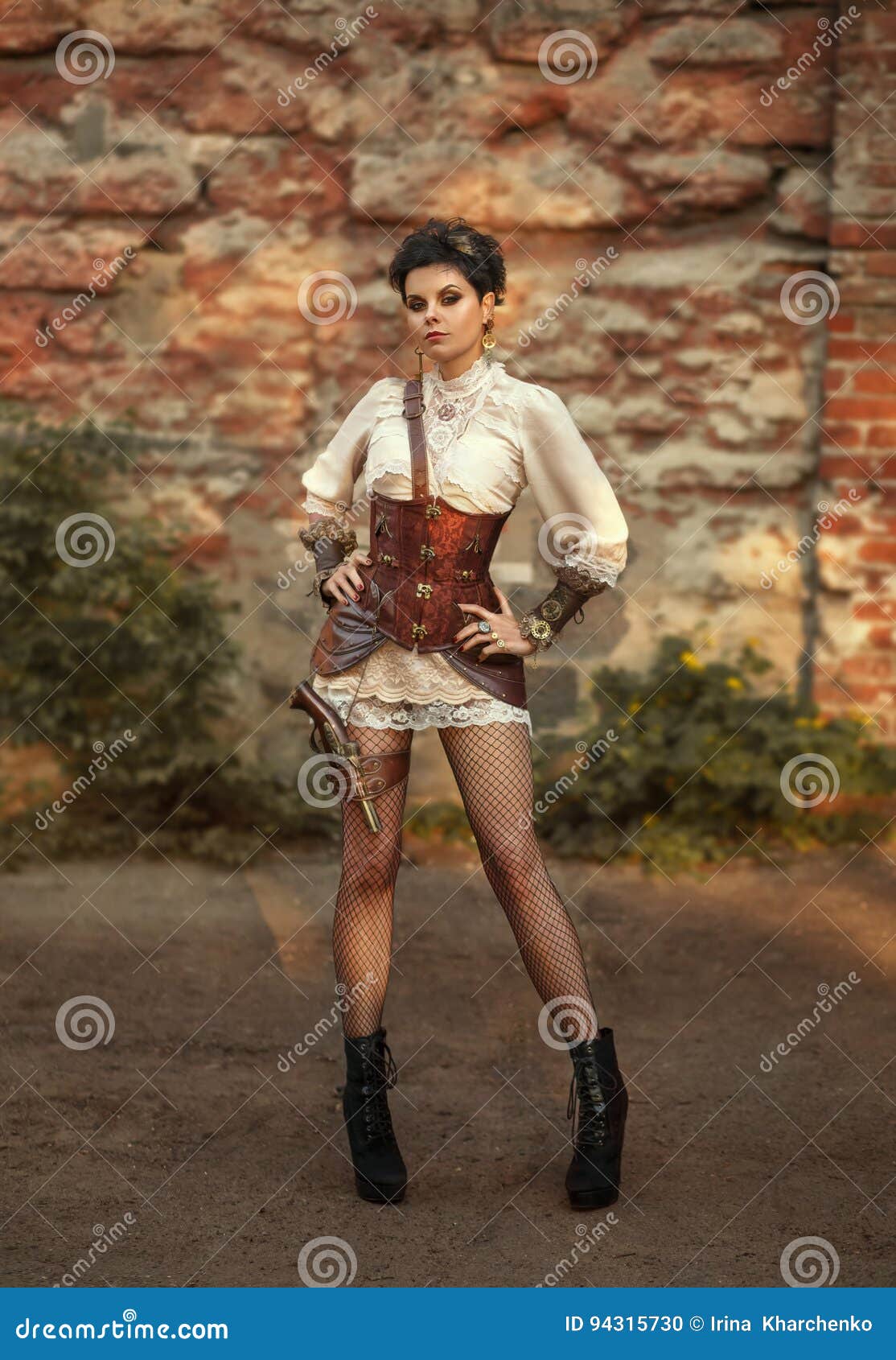 Una Muchacha En El Estilo Del Steampunk Foto de archivo - Imagen de ...
