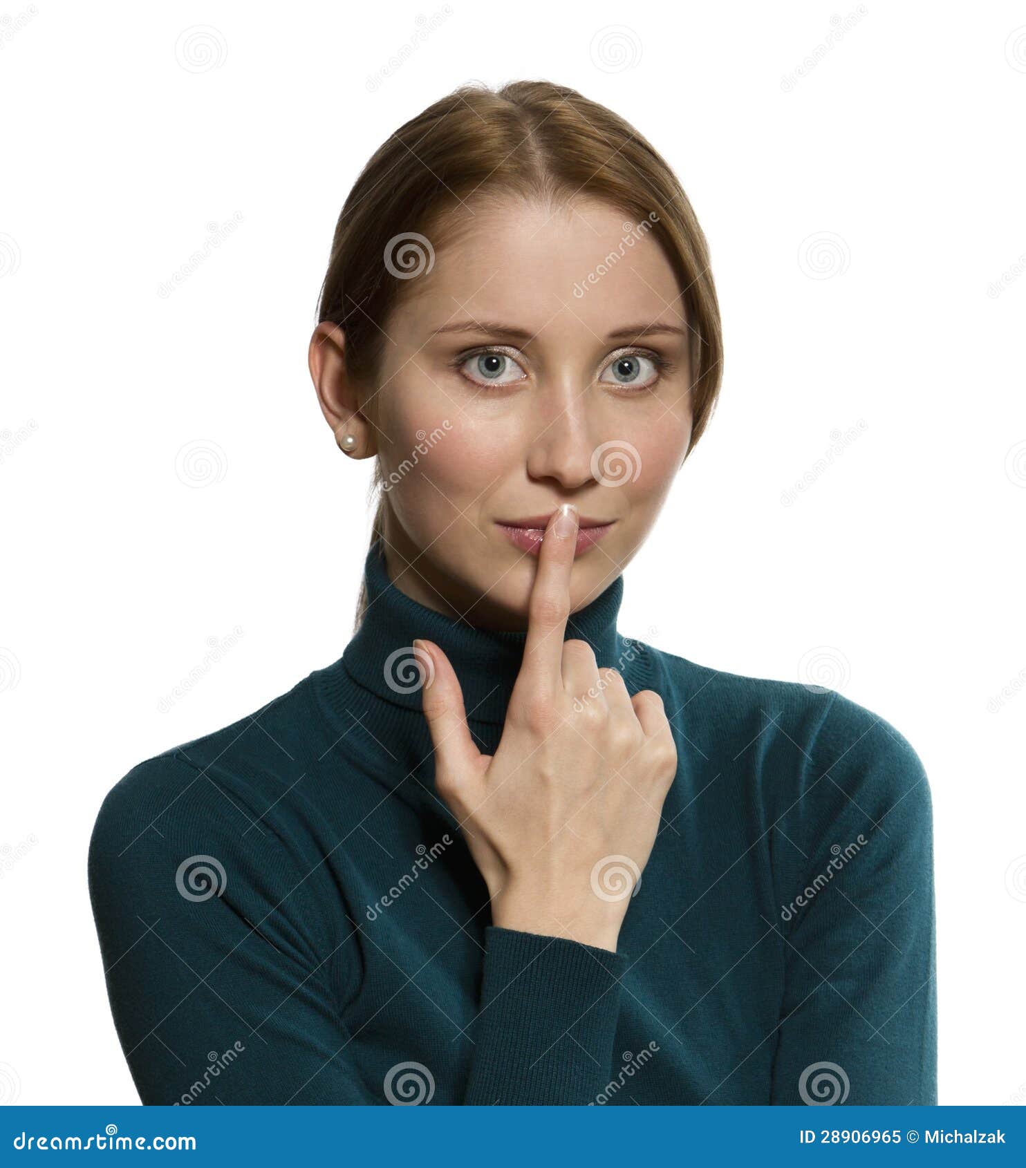 Una Muestra De Ser Reservado Imagen de archivo - Imagen de ojos, cara ...