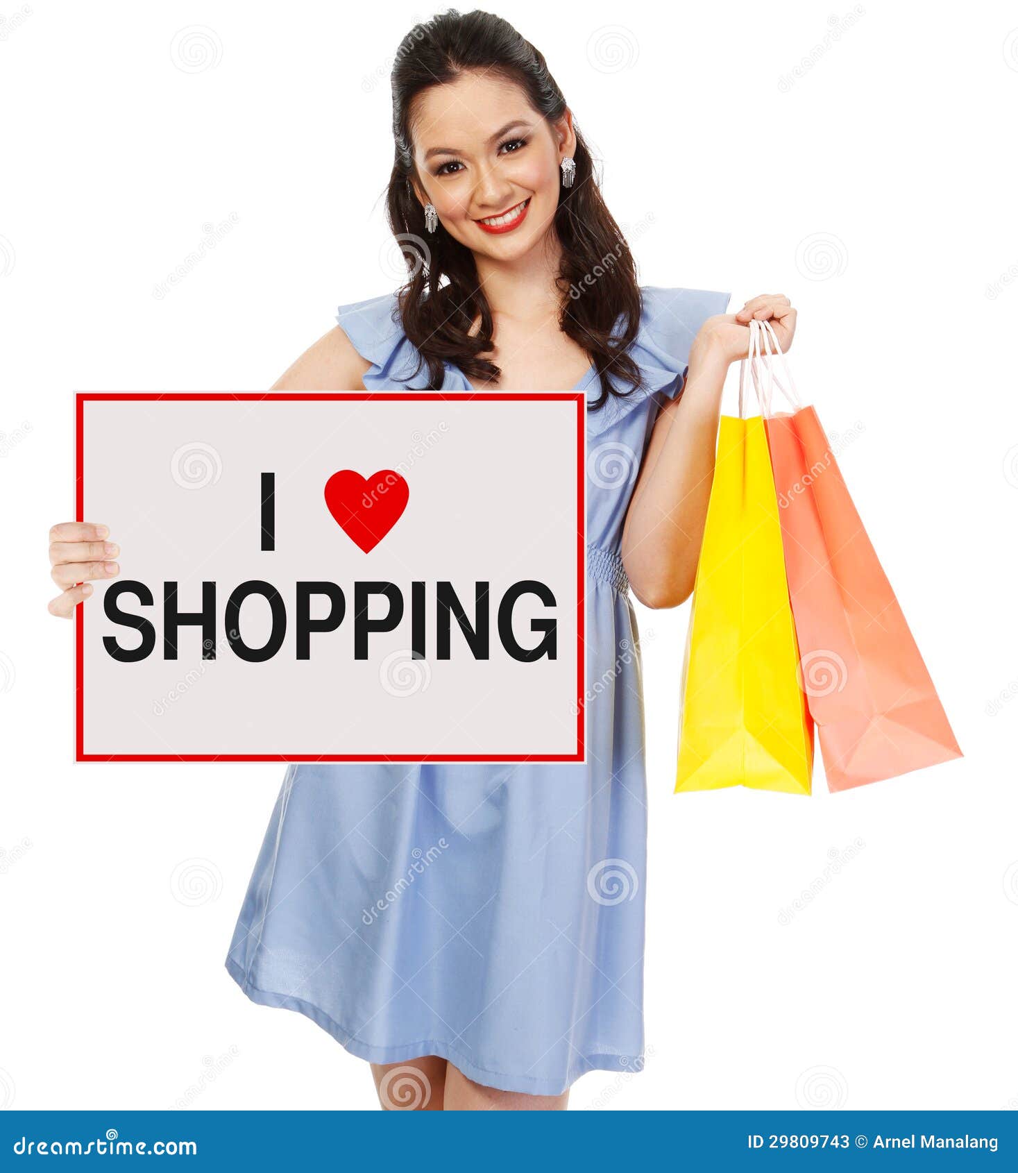 Amo el hacer compras imagen de archivo. Imagen de fondo - 29809743