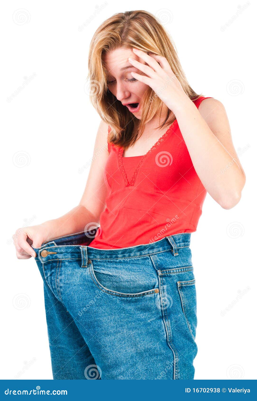 Una Mujer Delgada Hace Buena Dieta Fotos de archivo libres de regalías ...