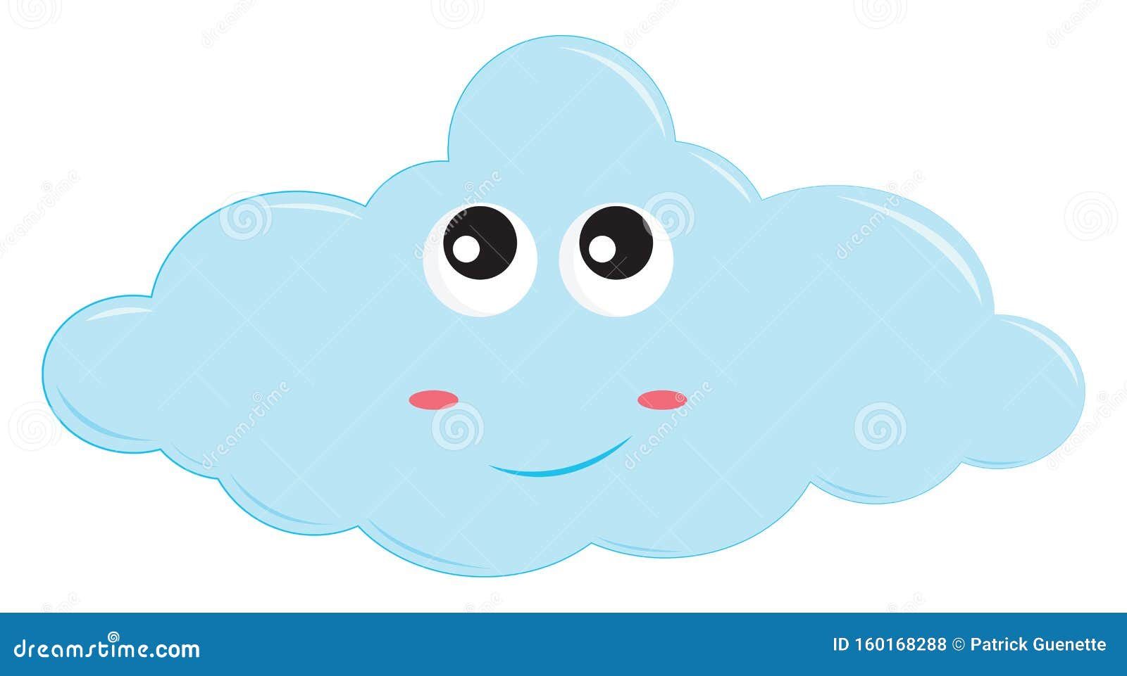 Una Nube Con Ojos Grandes, Vector O Ilustración De Color Ilustración ... Una Nube Con Ojos Grandes, Vector O Ilustración De Color Ilustración ...