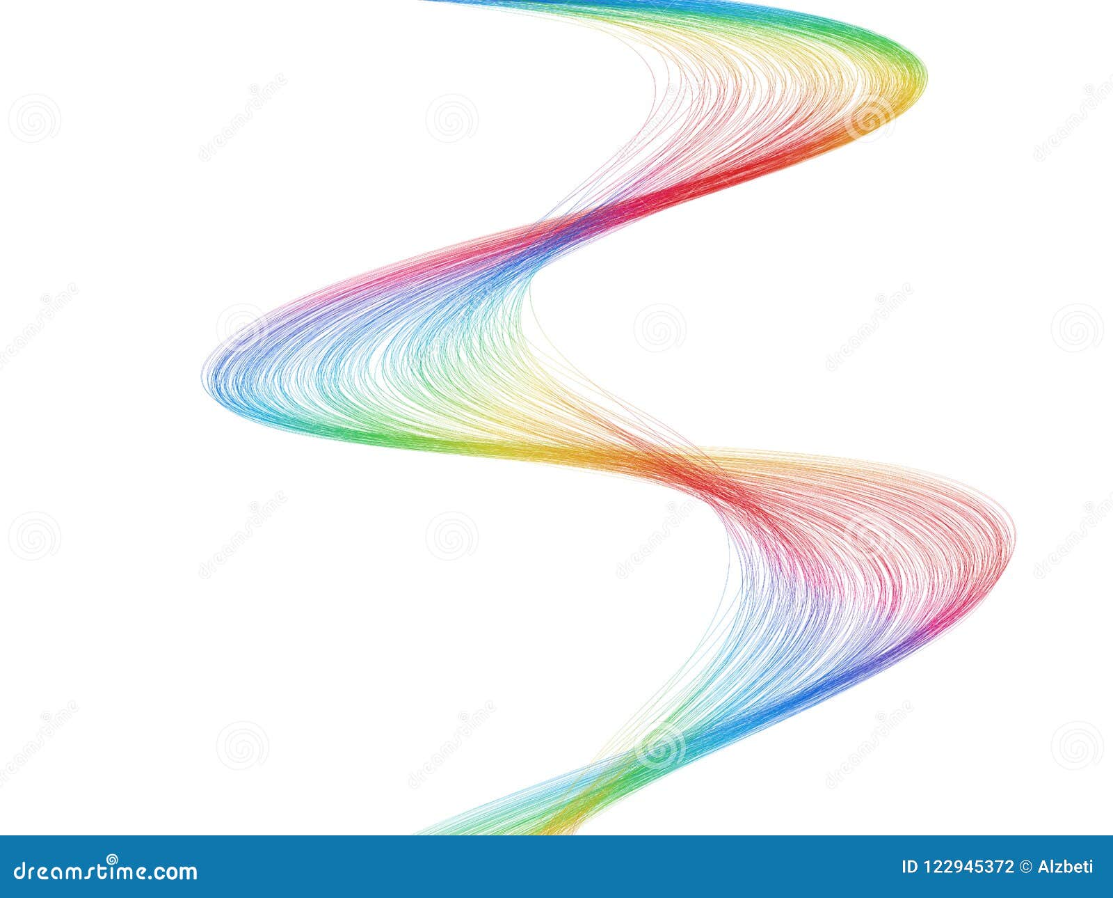 Una Onda Del Color Del Espectro Stock de ilustración - Ilustración de ...