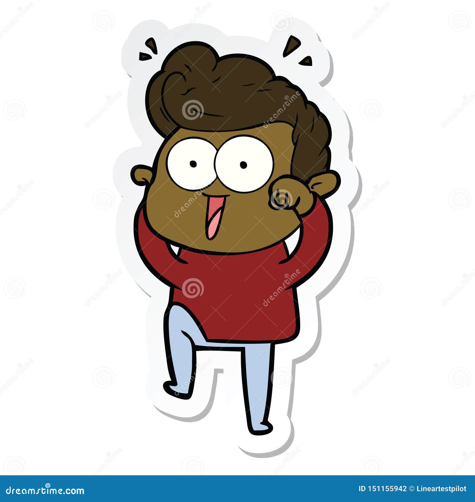 Una Pegatina Creativa De Un Dibujante Ilustración del Vector ... Una Pegatina Creativa De Un Dibujante Ilustración del Vector ...