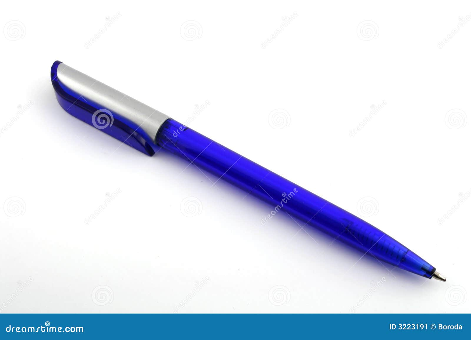 Una penna blu scuro. immagine stock. Immagine di oggetto - 3223191