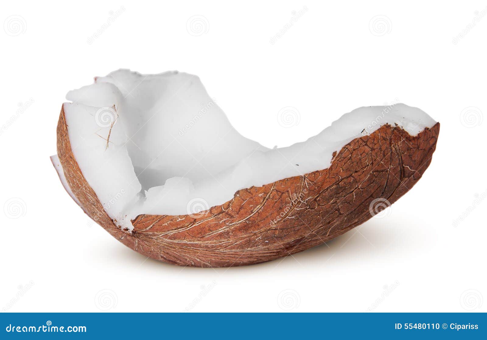 Una Pieza De La Pulpa Del Coco Foto de archivo - Imagen de pulpa ...