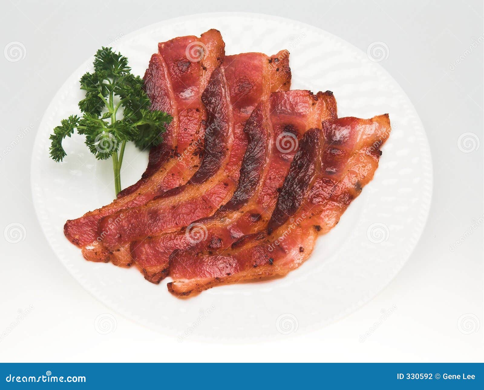 Una porción del tocino foto de archivo. Imagen de primer - 330592