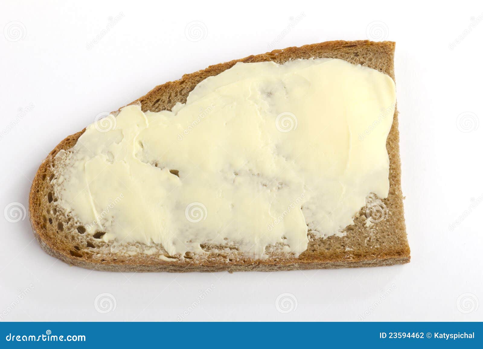 Una Rebanada De Pan Con Mantequilla Foto de archivo - Imagen de sano ...