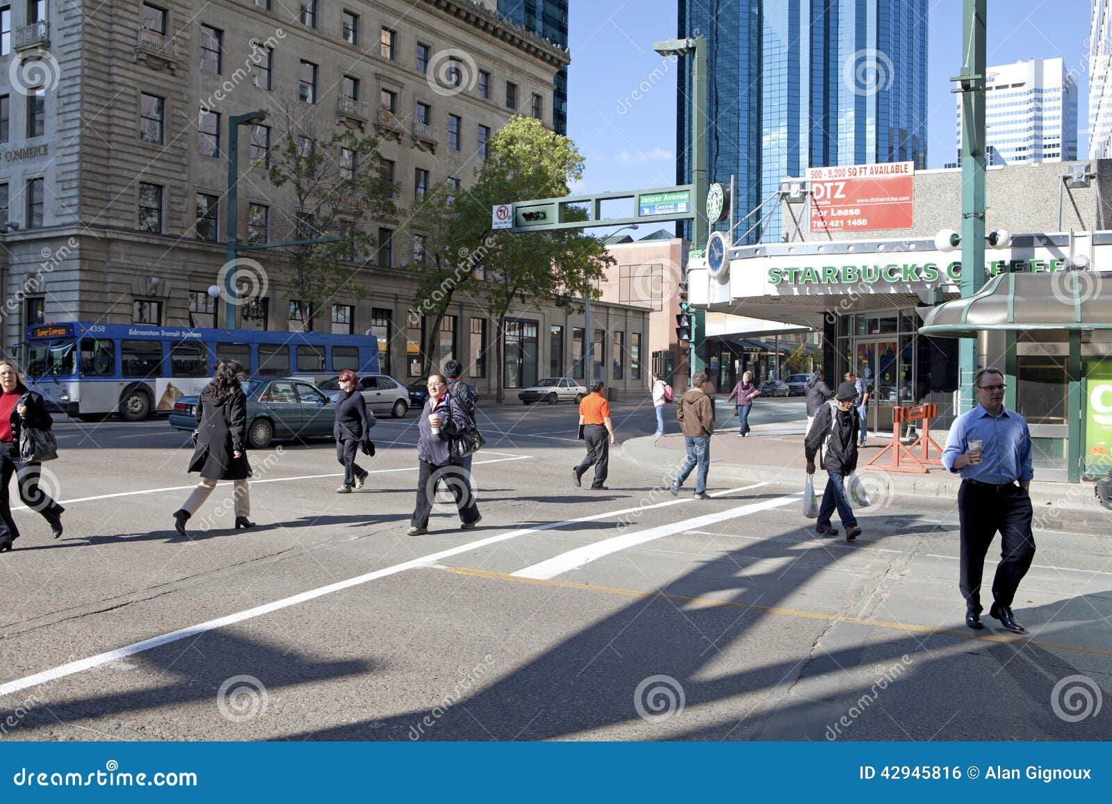 Una Scena Della Via, Edmonton, Canada Fotografia Editoriale - Immagine ...
