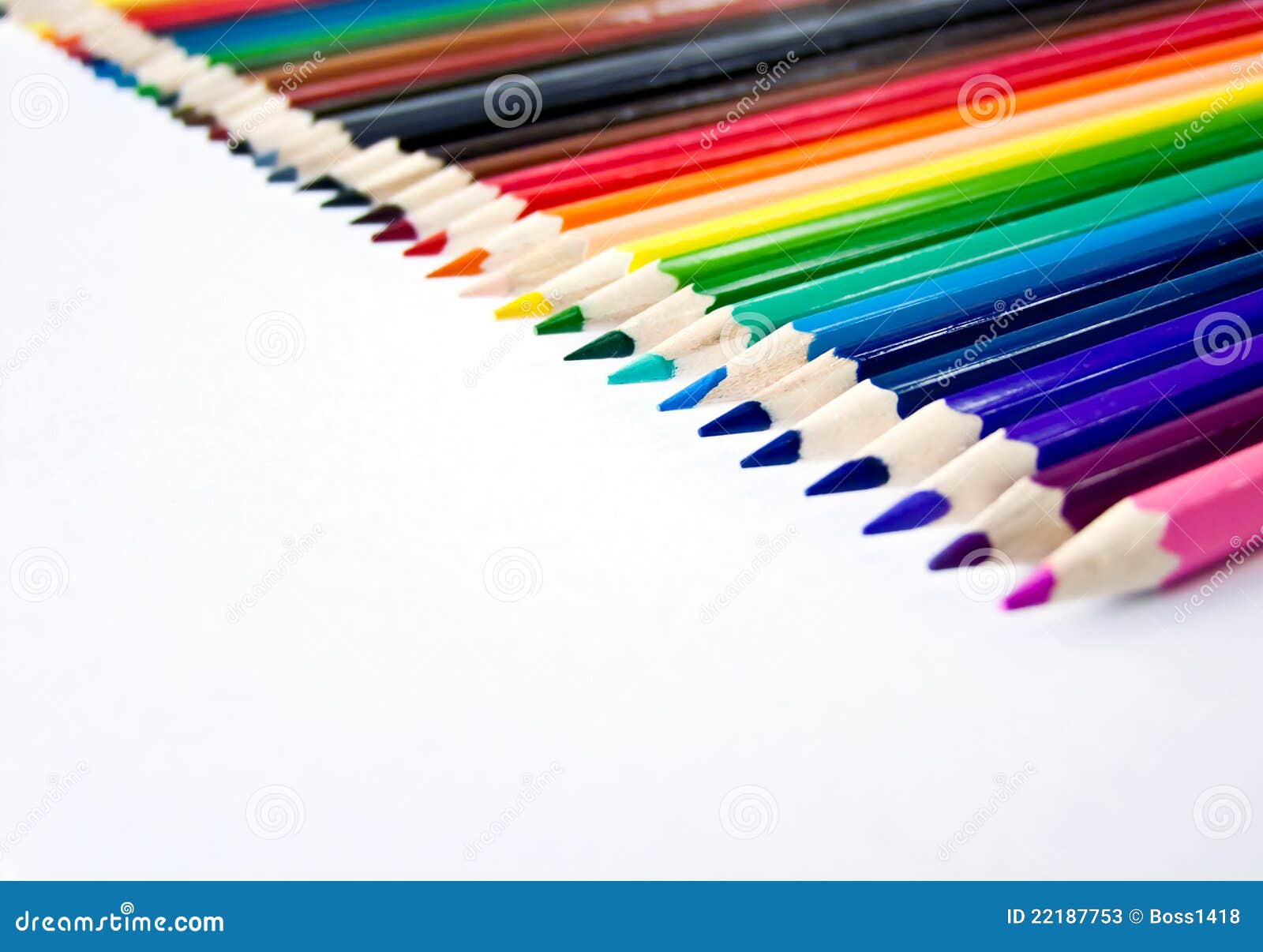 Una Schiera Dei Colori Pastelli. Immagine Stock - Immagine di ...