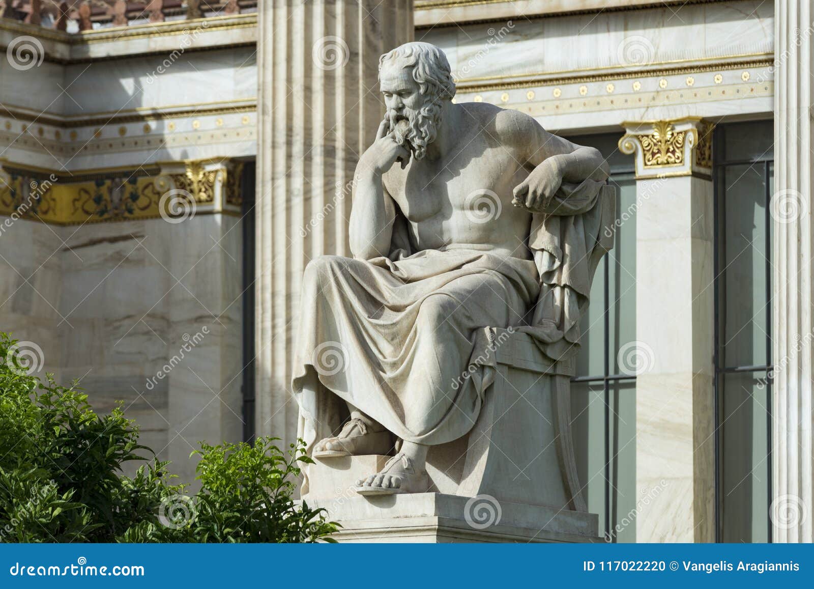 Una Statua Classica Di Socrates Immagine Editoriale - Immagine di ...