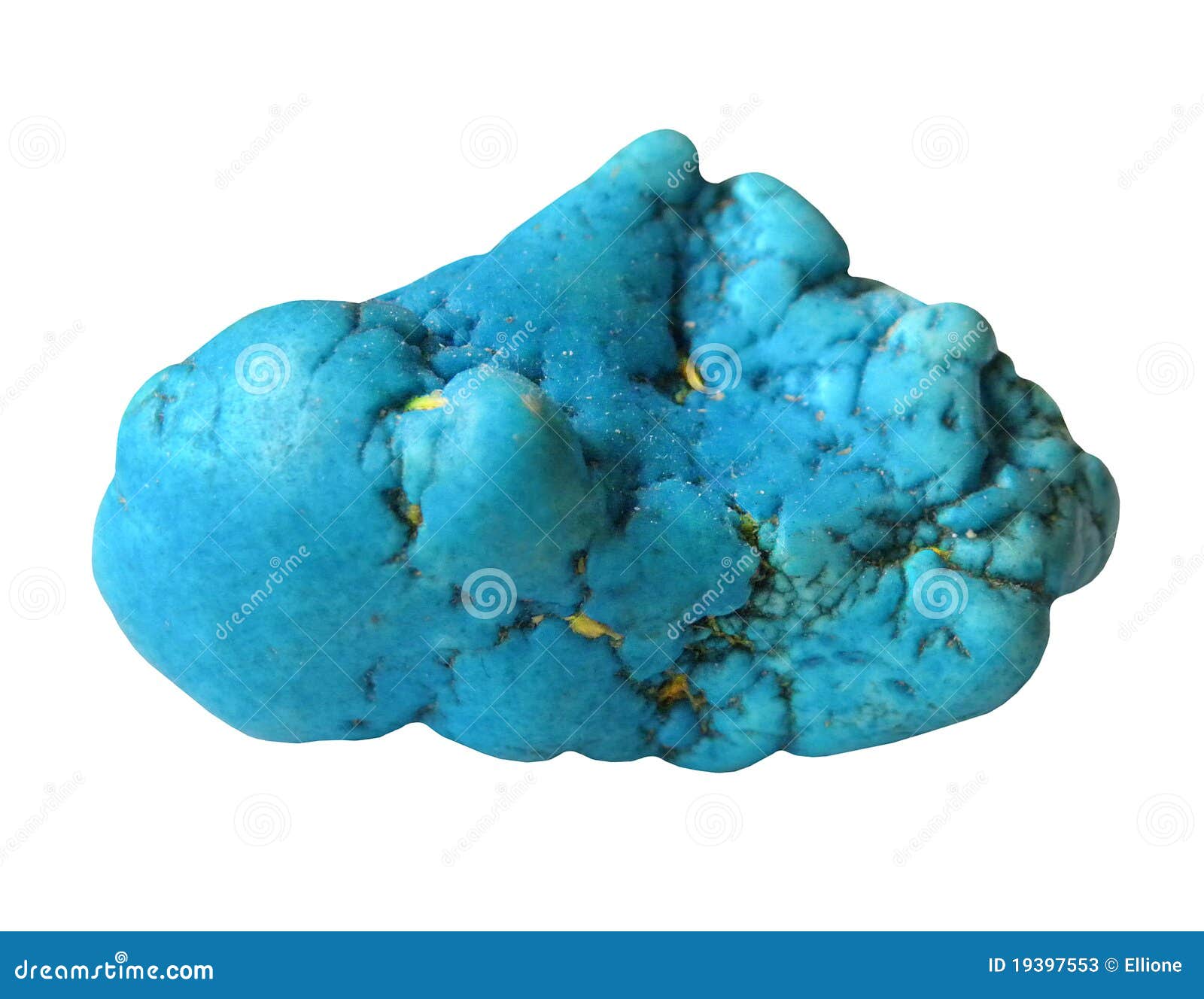 Una Turquesa De Piedra Del Unwrough Imagen de archivo - Imagen de cure ...