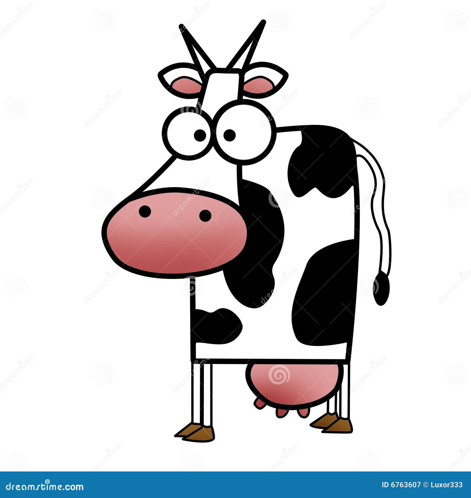 Una vaca loca stock de ilustración. Ilustración de image - 6763607