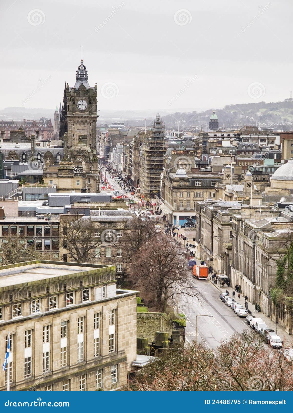 Una Vista Del Centro De Ciudad De Edimburgo Imagen de archivo - Imagen ...