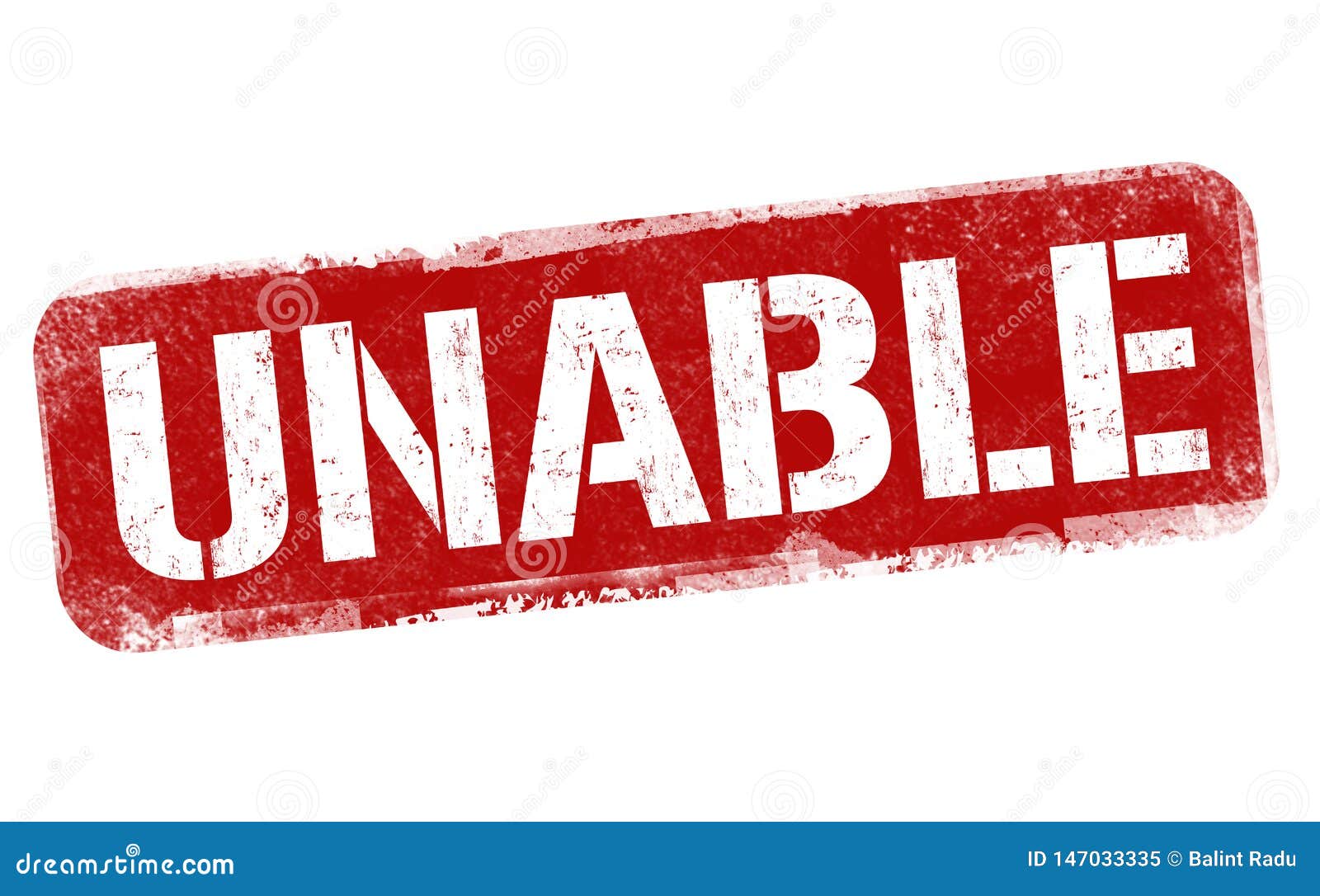 Unable Sign Or Stamp Cartoon Vector | CartoonDealer.com #147033335