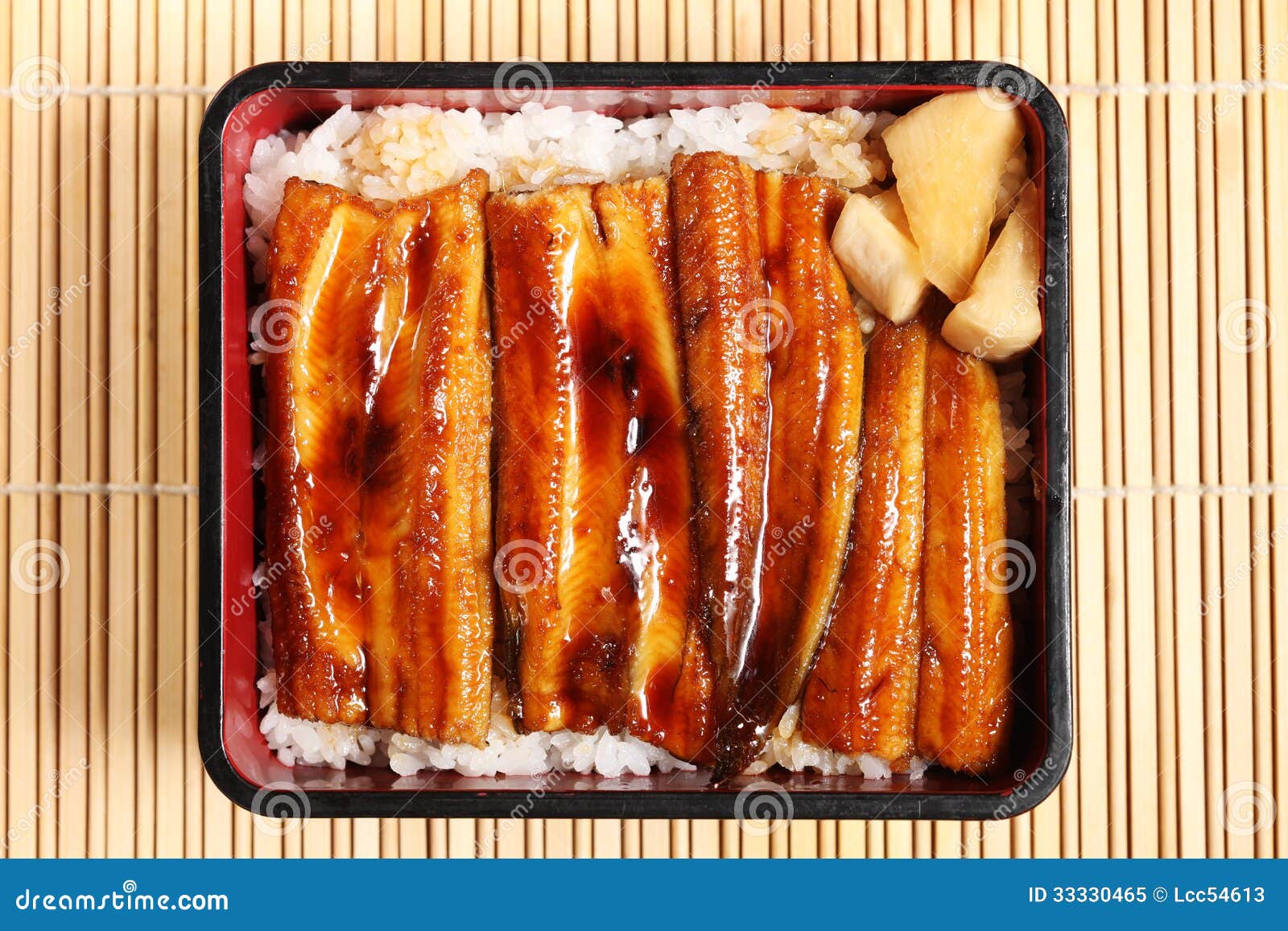 Unagi Rice stock image. Image of seaweed, unagi, tasty - 33330465