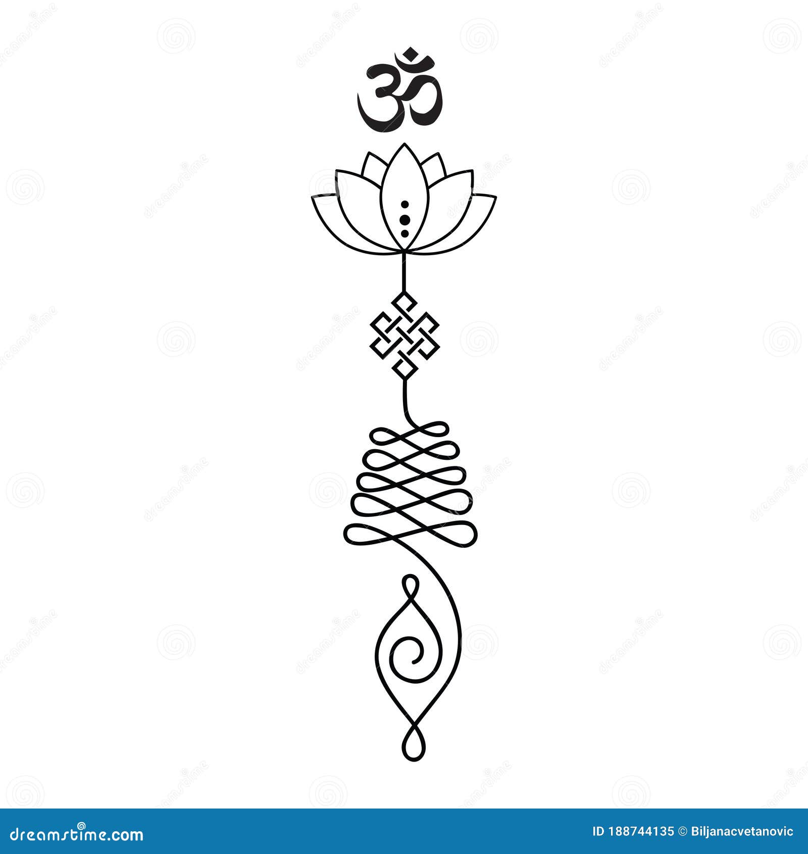 7 Unalome Symbols Vol1