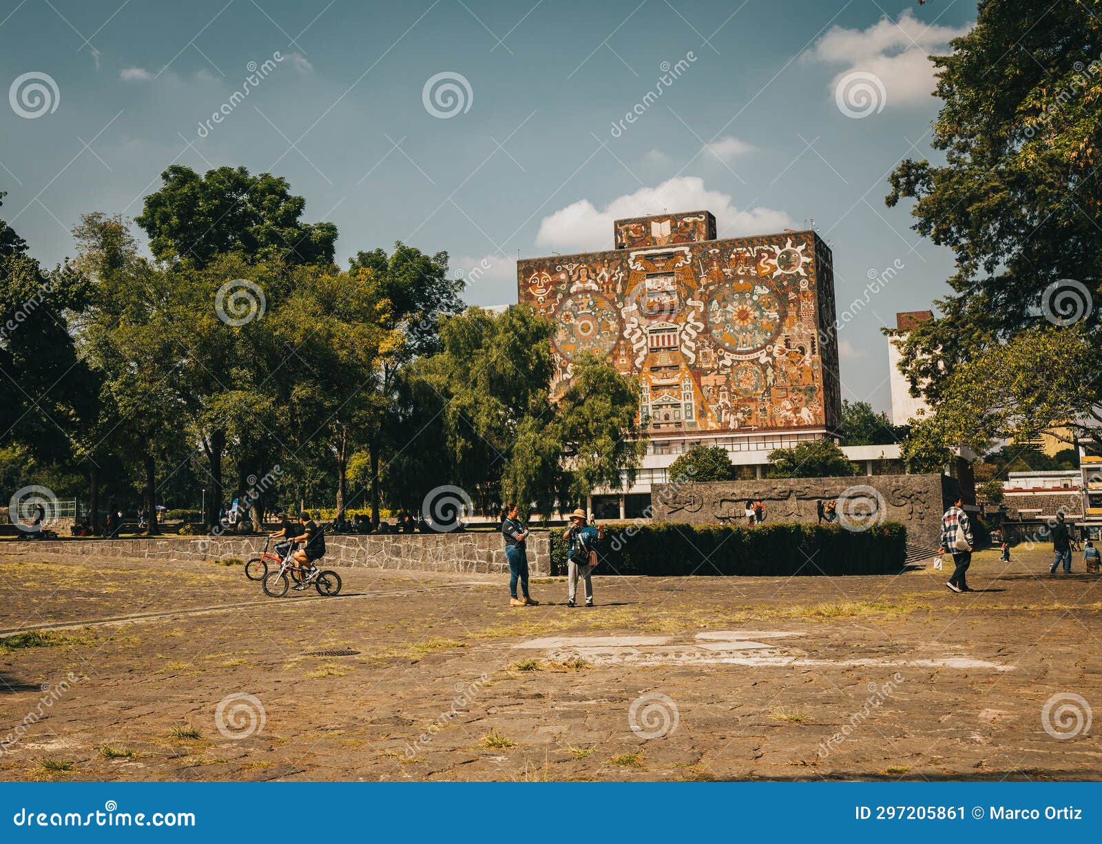 UNAM Library Building (Autonomous University of Mexico) Stock Image ...