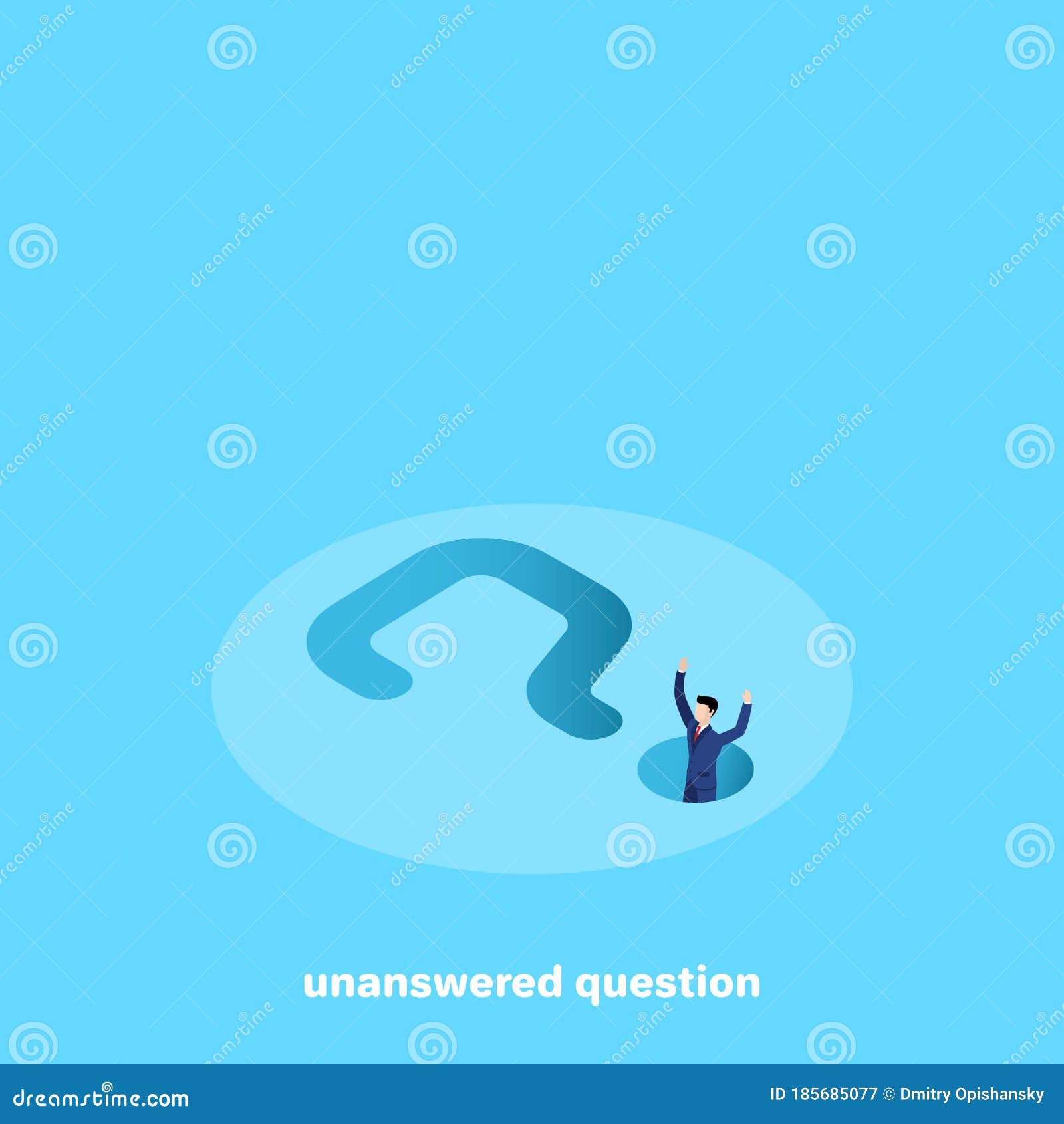 Unanswered question stock vector. Illustration of cartoon - 185685077