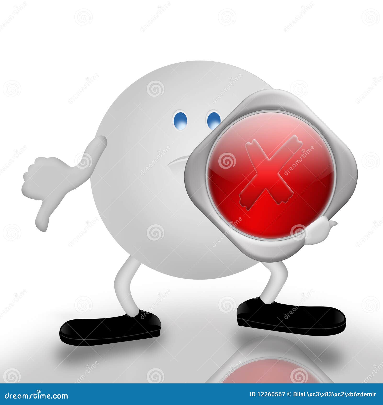 Unapproved and 3d Character Stock Illustration - Illustration of ...