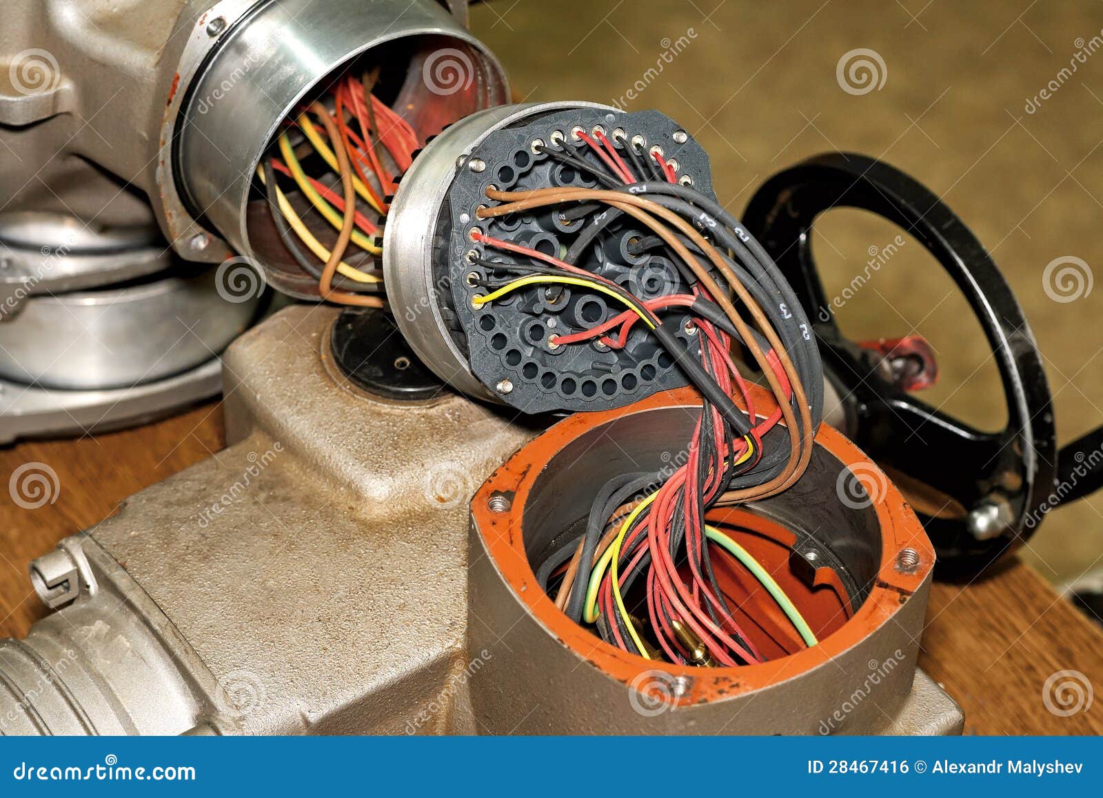 Unassembled Industrial Unit. Stock Photo - Image of electric, domestic ...