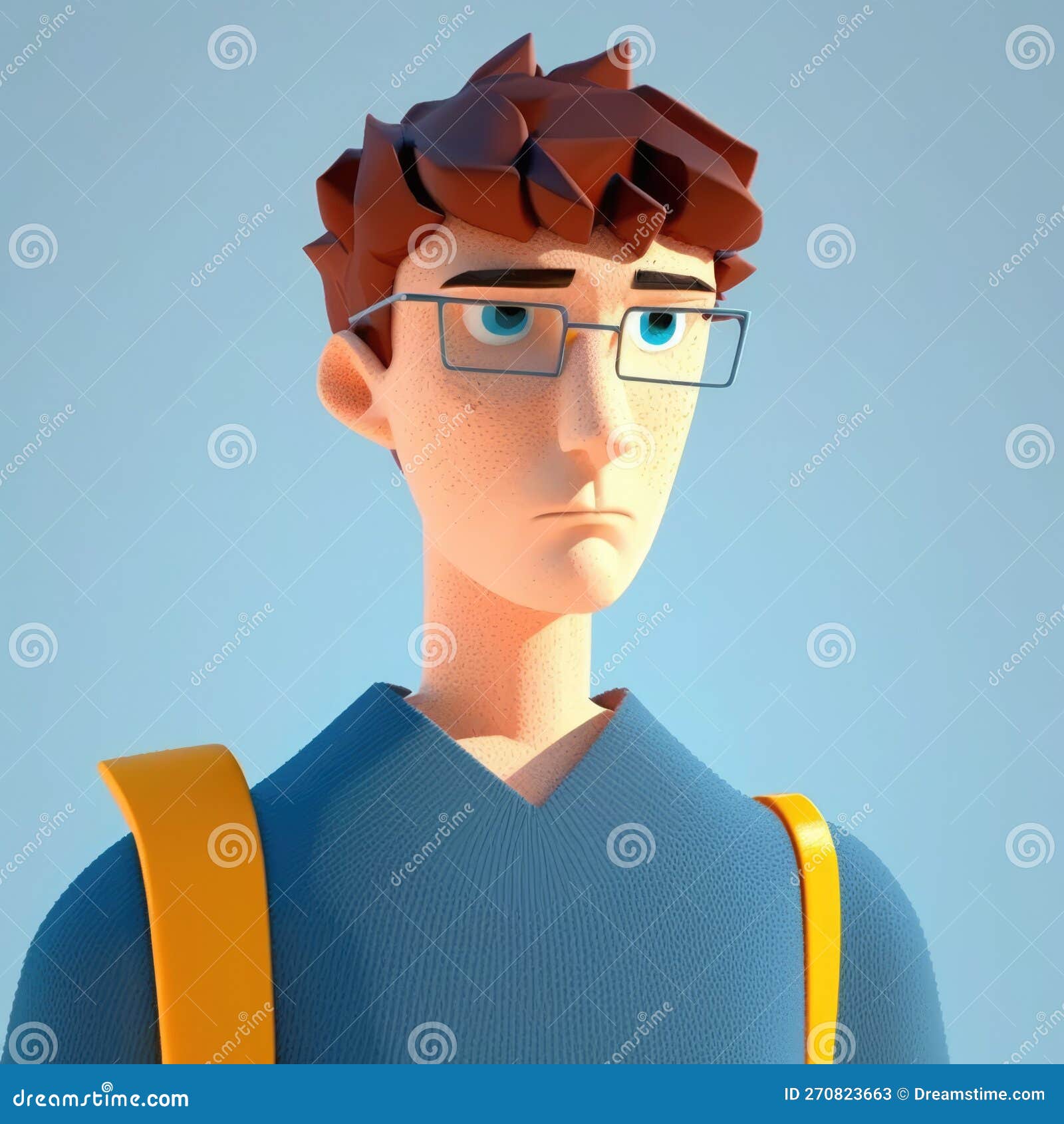 The Unassuming Student, with a Humble Expression and Unassuming Posture ...