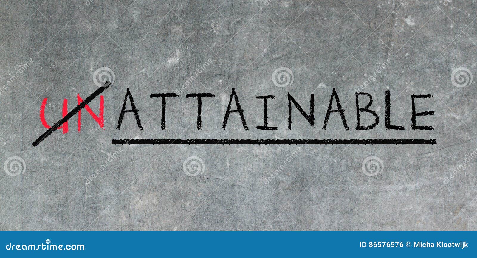Unattainable and Attainable Sign Stock Illustration - Illustration of ...