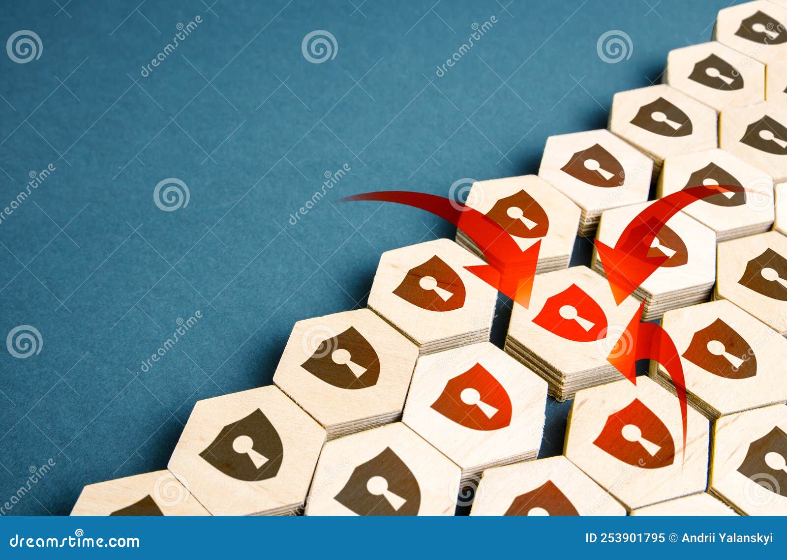 Unauthorized Entry into the System. Hacker Attack, Security Breach ...