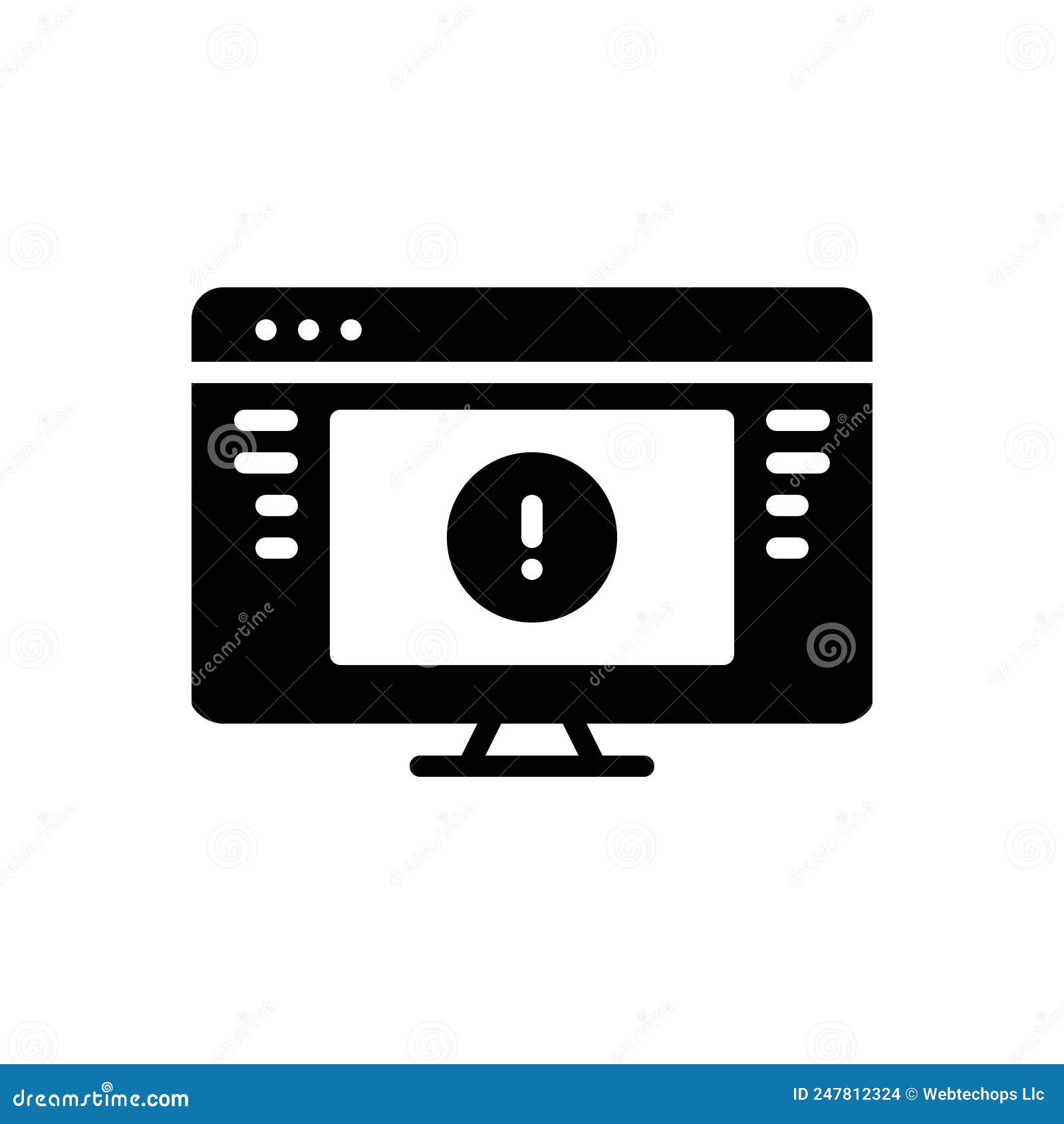 Black Solid Icon for Unauthorized, Authorization and Illegal Stock ...