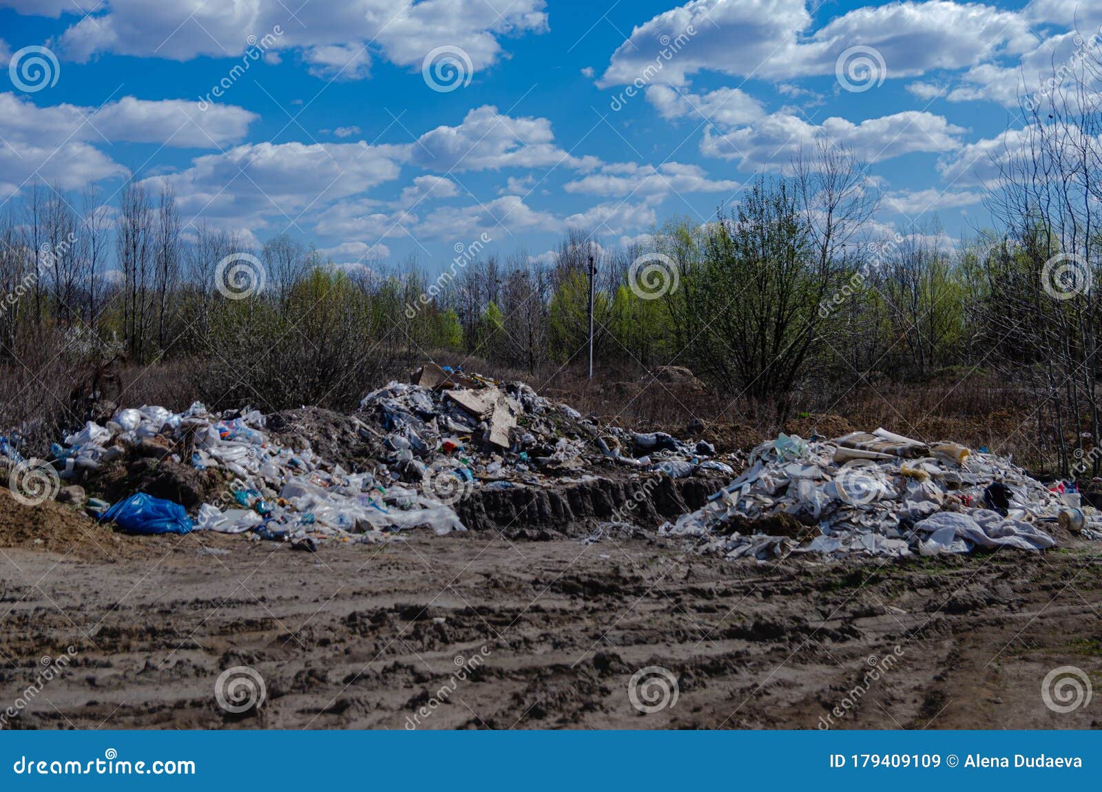 Unauthorized Illegal Landfill. Violation of the Law, Harm To the ...
