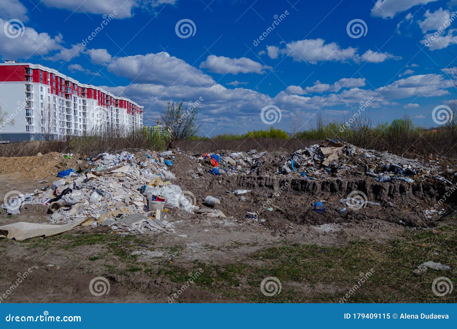 Unauthorized Illegal Landfill. Violation of the Law, Harm To the ...
