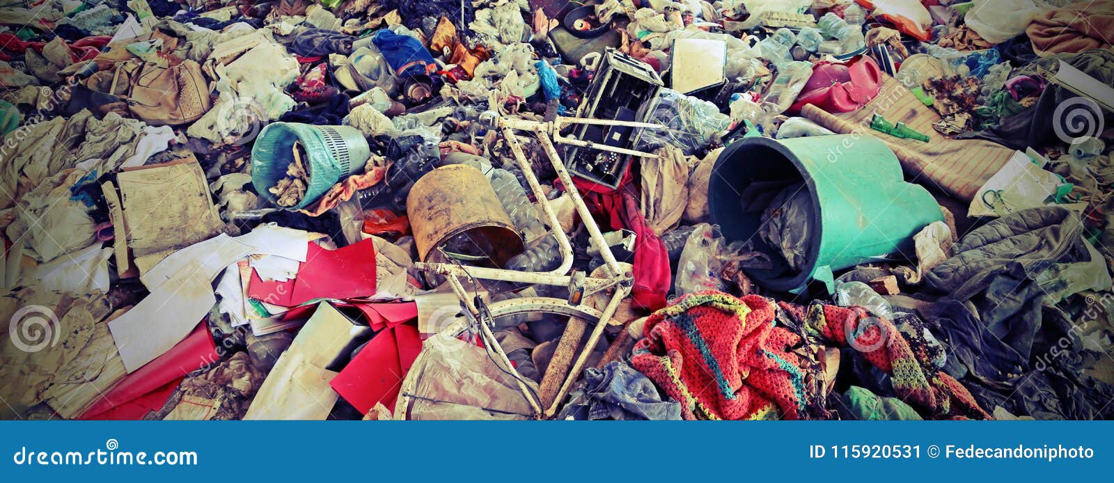 Unauthorized Junkyard with Many Abandoned Objects Stock Image - Image ...