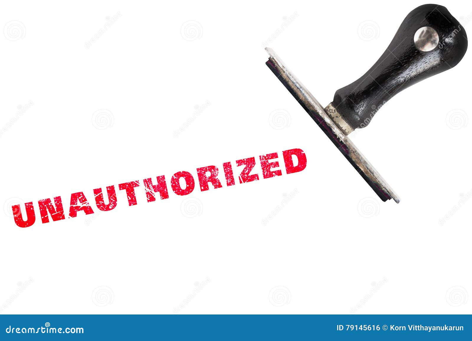 UNAUTHORIZED Stamp Text with Stamper Stock Photo - Image of ...