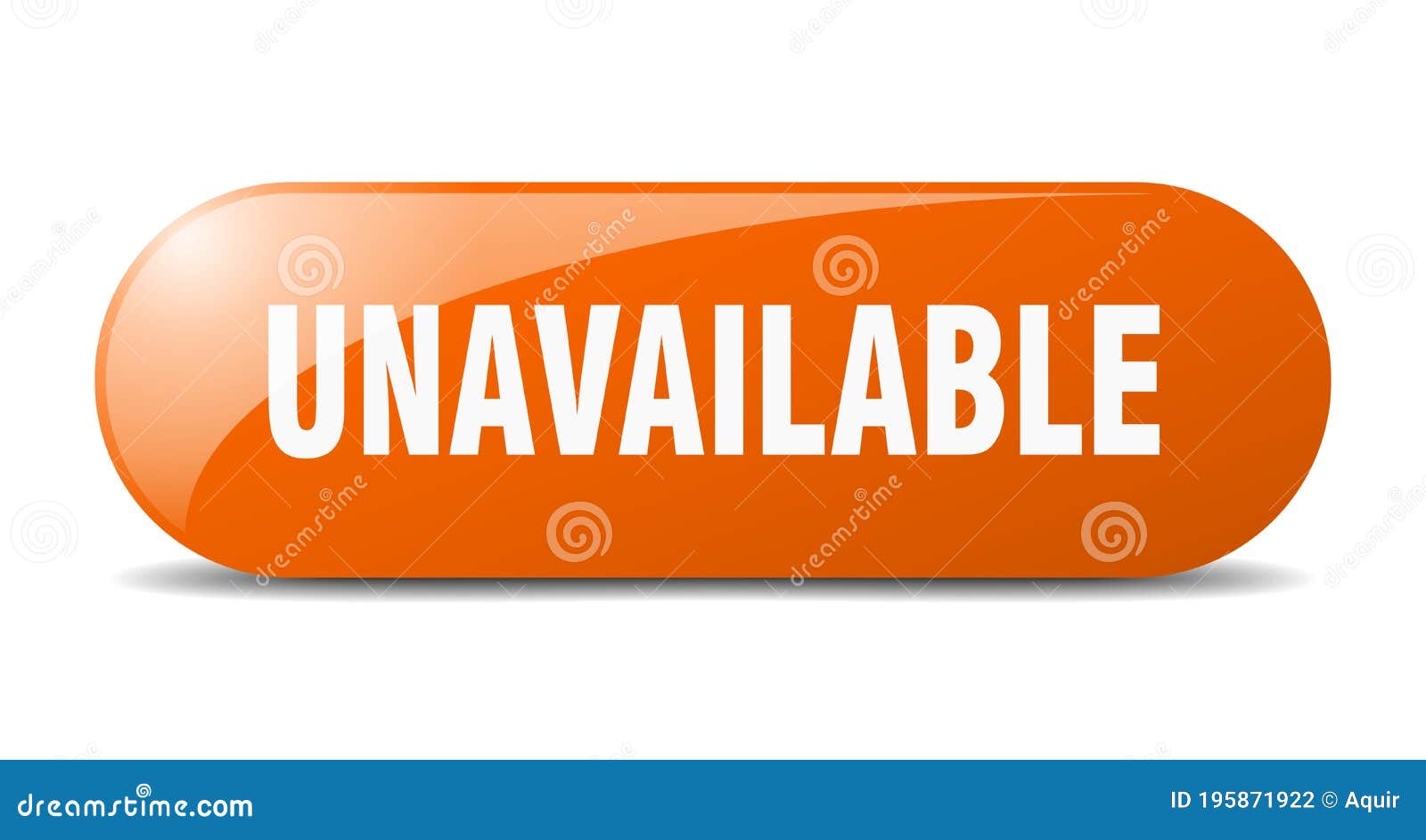 Unavailable Button. Sticker. Banner. Rounded Glass Sign Stock Vector ...